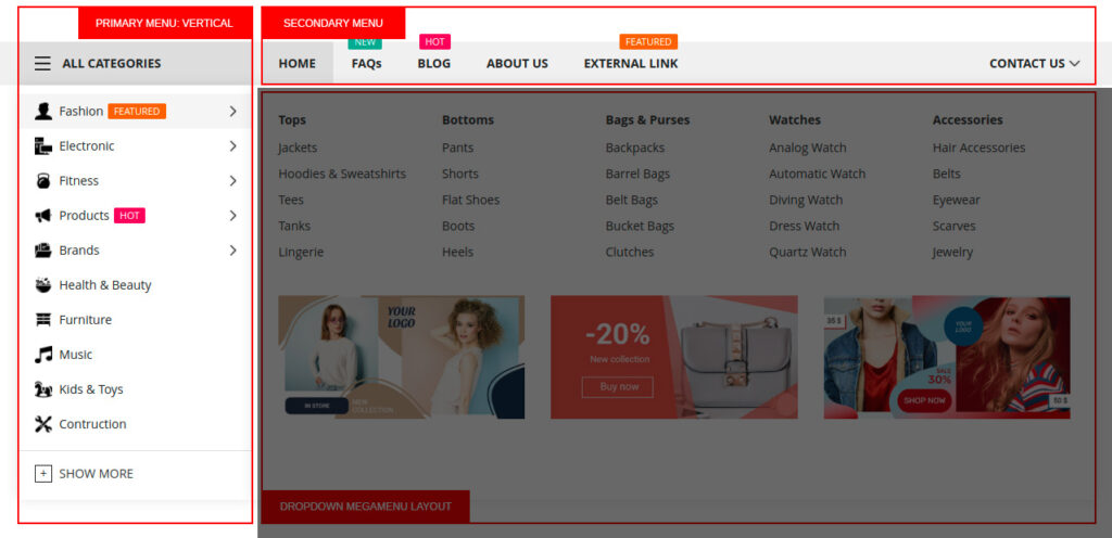 Magento 2 Mega Menu Extension Documentation - BZOTech