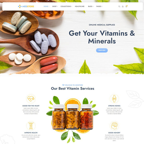 Responsive Medical Store Elementor WooCommerce WordPress Theme - BZOTech