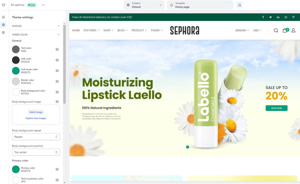 Sephora Shopify Theme Documentation - BZOTech